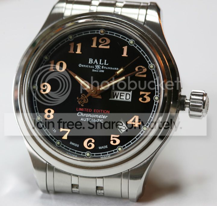 BALL Trainmaster Cleveland Express Special Edition, Black Dial, Gold ...
